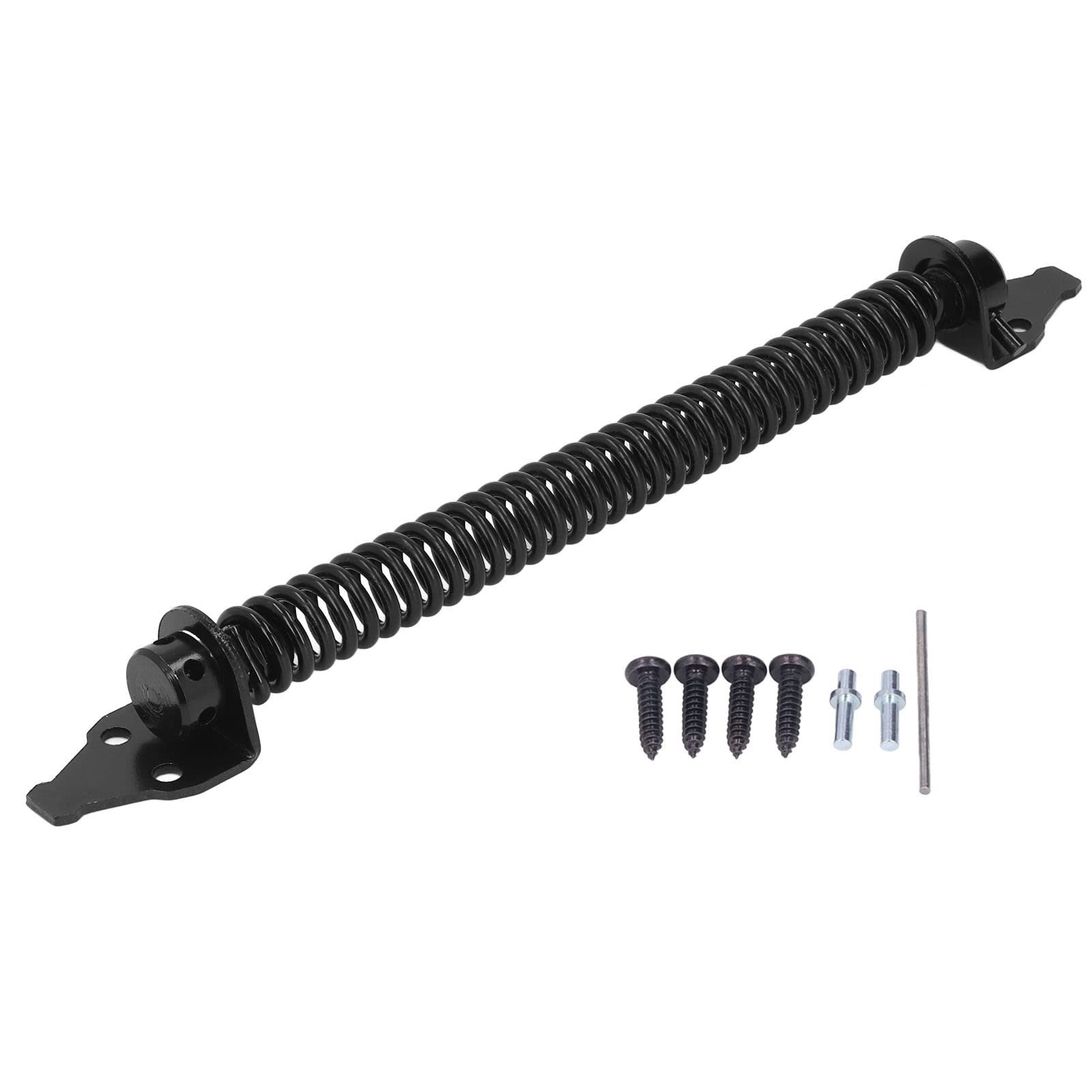 Self Closing Gate Door Spring Wooden Box Fence Door Outdoor Hinge Villa Yard Spring Room Black Hardware Closure