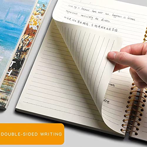Van Gogh Notebook Large Spiral Notebook College Ruled 11" x 9.5" and 300 Pages,Durable Hardcover Spiral Notebook College Spiral Aesthetic Journal Notebook