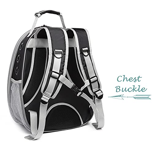 Bubble Cat Carrier Backpack, Transparent Pet Carrier Backpack for Small Puppy and Bunny, Space Capsule Bubble Cat Backpack Carrier, Airline Approved Waterproof Green Pet Backpack for Small Dog