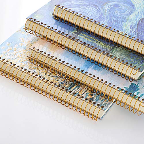 Van Gogh Notebook Large Spiral Notebook College Ruled 11" x 9.5" and 300 Pages,Durable Hardcover Spiral Notebook College Spiral Aesthetic Journal Notebook