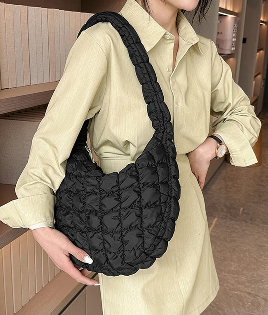 Women's Shoulder Tote Bag Chic Handbag Shoulder Bag Puffer Tote Bag Cute Purse Crossbody Bag Bubble Bag