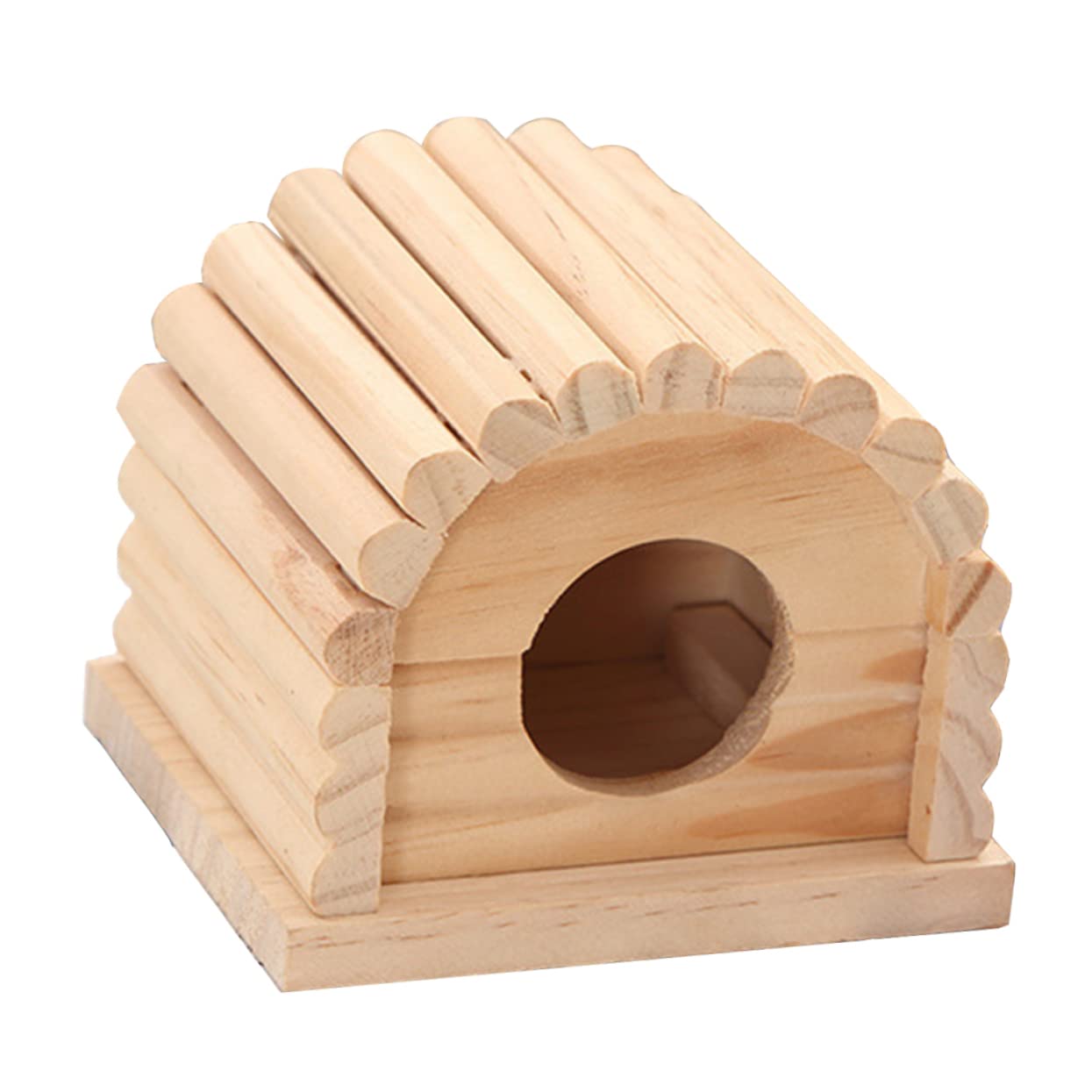 Balacoo 1Pc Hamster Villa Cabin Hamster House Hamster shelter Toy Hamster Guinea Pig Ladder House Rat Hideout Hedgehog Hamster Cabin Wooden Hut Hamster cage Sleeping nest Chinchilla pet