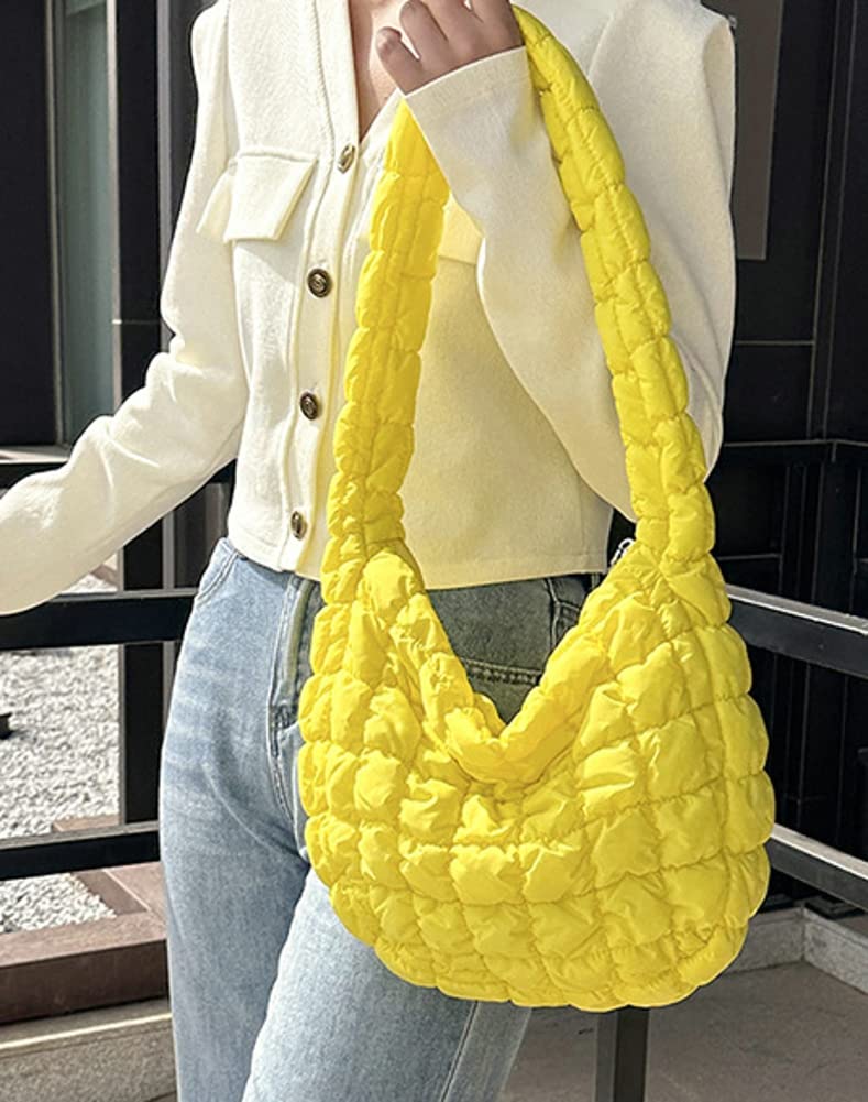 Women's Shoulder Tote Bag Chic Handbag Shoulder Bag Puffer Tote Bag Cute Purse Crossbody Bag Bubble Bag