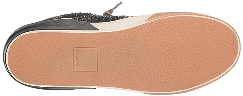 Dolce Vita Women's Zina Crystal Sneaker, Black Suede, 8