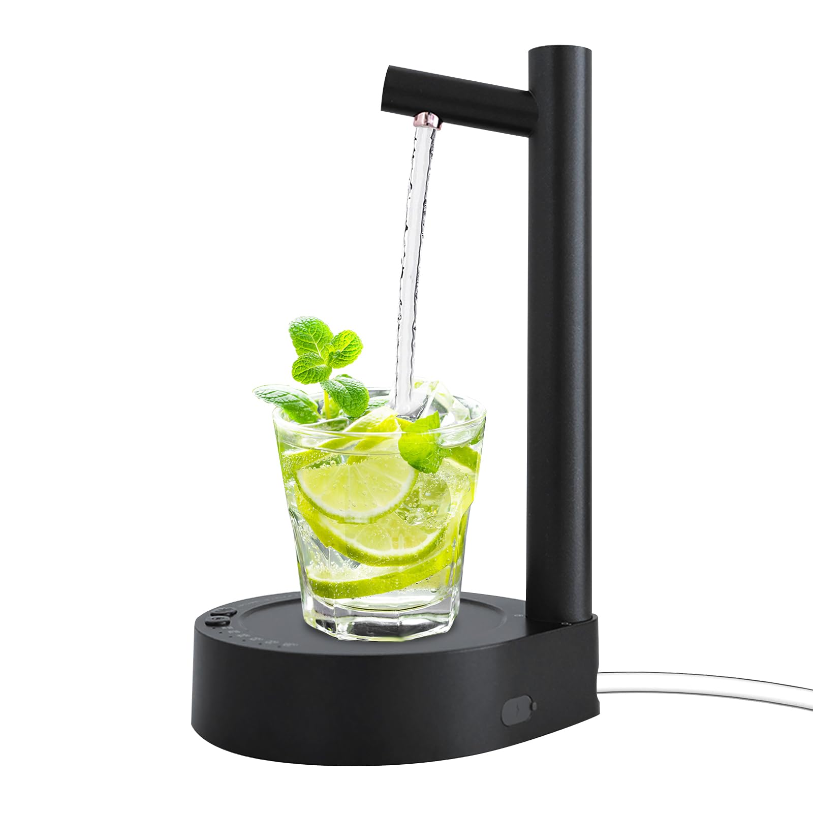 5 Gallon Water Dispenser, Desktop Water Dispenser Countertop Water Pump Electric, Portable Water Dispenser USB-C Charging for Indoor Outdoor Using - Black