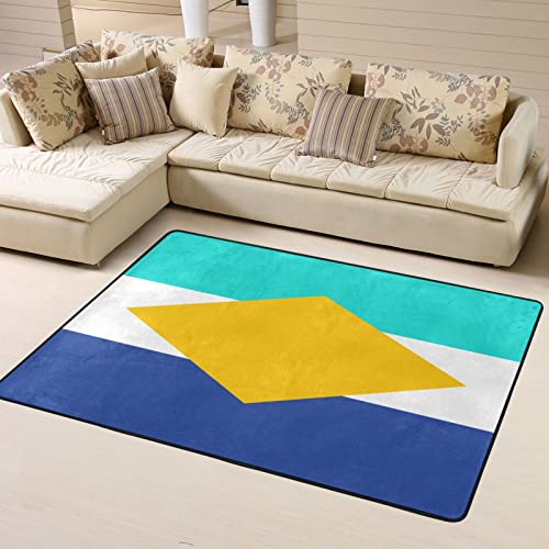LIICHEES Flag of Snowchester, Dream SMP Area Rug 63x48in Washable Rugs for Living Room Bedroom Large Rug Indoor Decorative Carpet Yoga Mat