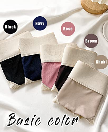 Knowyou High Waisted Underwear for Women Breathable Cute High Cut Panties for Ladies Women's Comfortable Full Coverage Brief