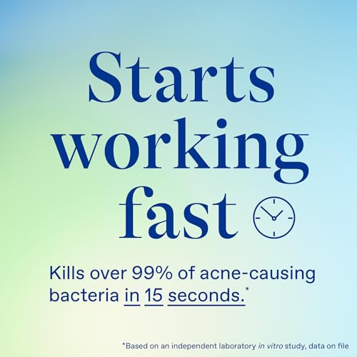 Differin Acne Face Wash with 10% Benzoyl Peroxide, Maximum Strength OTC Acne Foaming Cleanser, Fast Acting Acne Treatment for Face and Body, 5 oz.