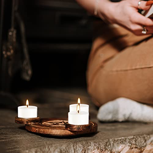 Tea Light Candles-Unscented White Smokeless Candles in Bulk -8 Hours Burn Time-for Weddings,Parties,Home,-100 Count