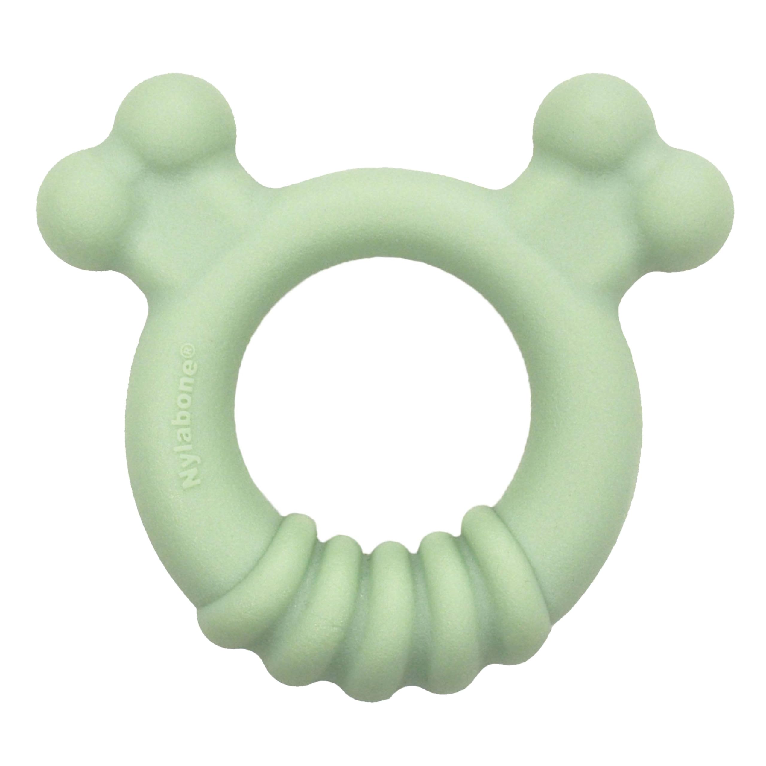 Nylabone Sensory Material Puppy Chew Toy Ring, Toys for Teething Puppies, Chicken Flavor, Small - Up to 25 lbs, 1 Count