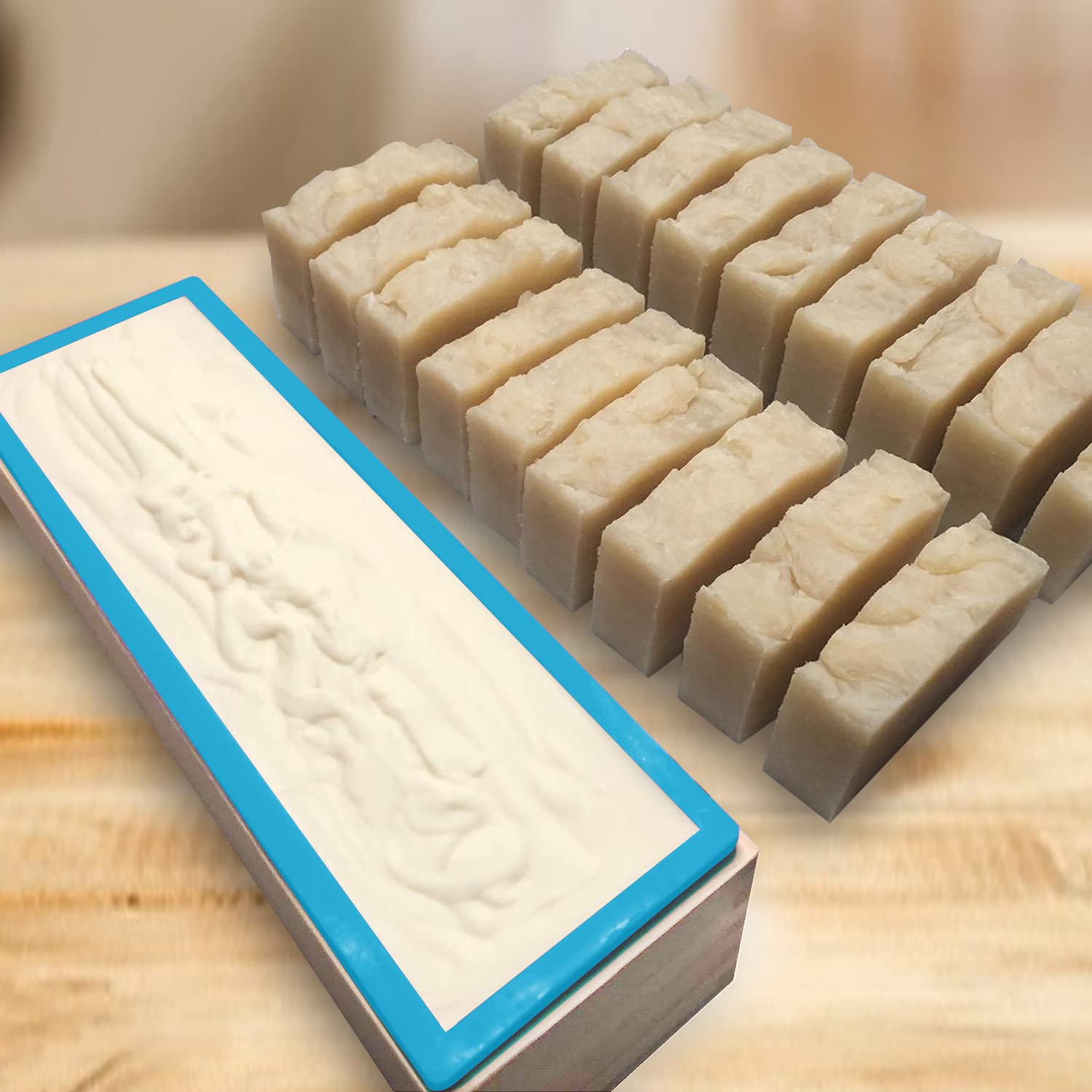 3 PCS Soap Loaf moldss, 42 oz Soap moldss for Soap Making with Wooden Boxes, Set of 3, Soap Bar Box Can Be Used for Homemade Soap Produce, Soap Making, Ideal Size and Large Capacity