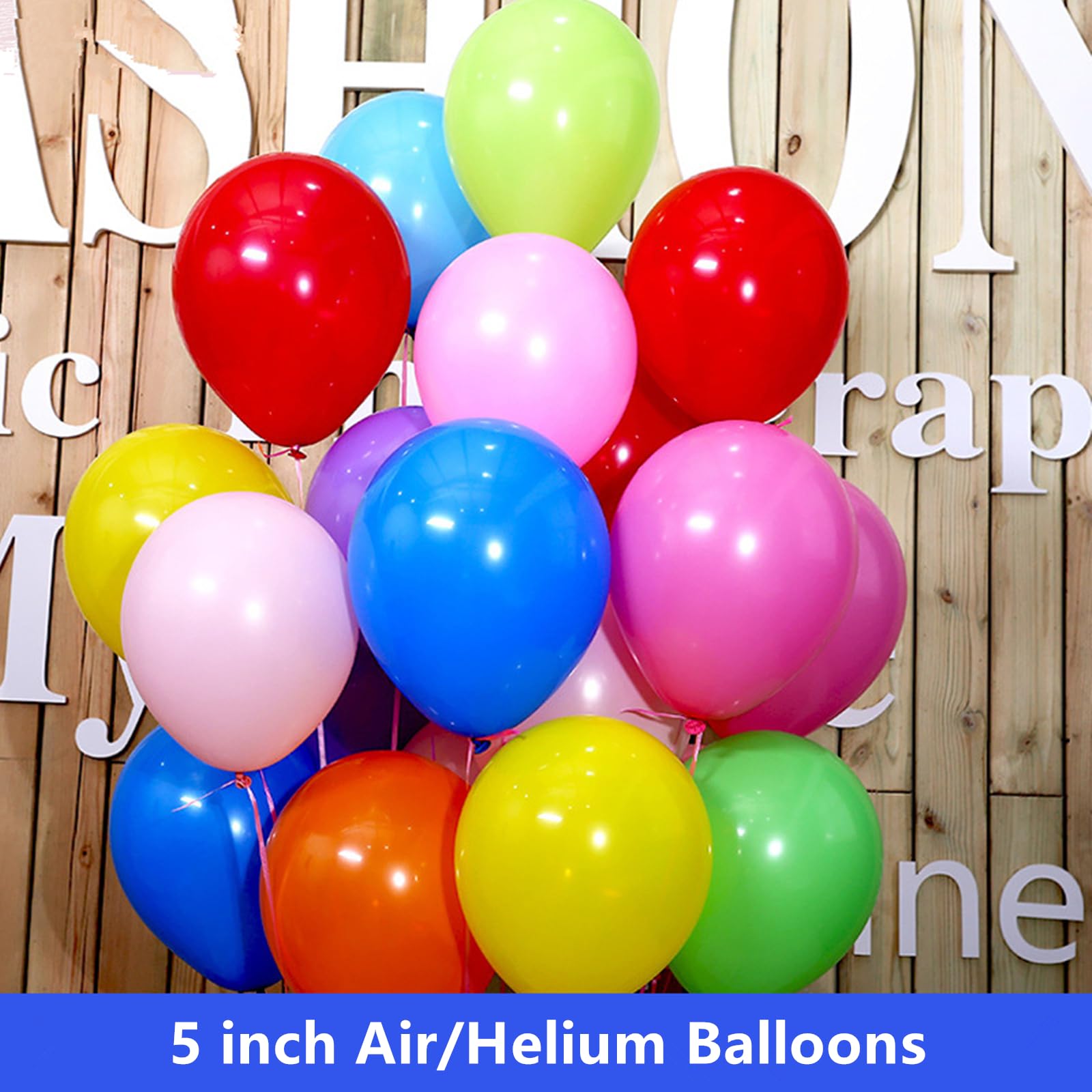 5 inch Red Party Balloons, 100 pcs Mini Red Latex Balloons for Birthday Wedding Baby Shower Decorations(Red)
