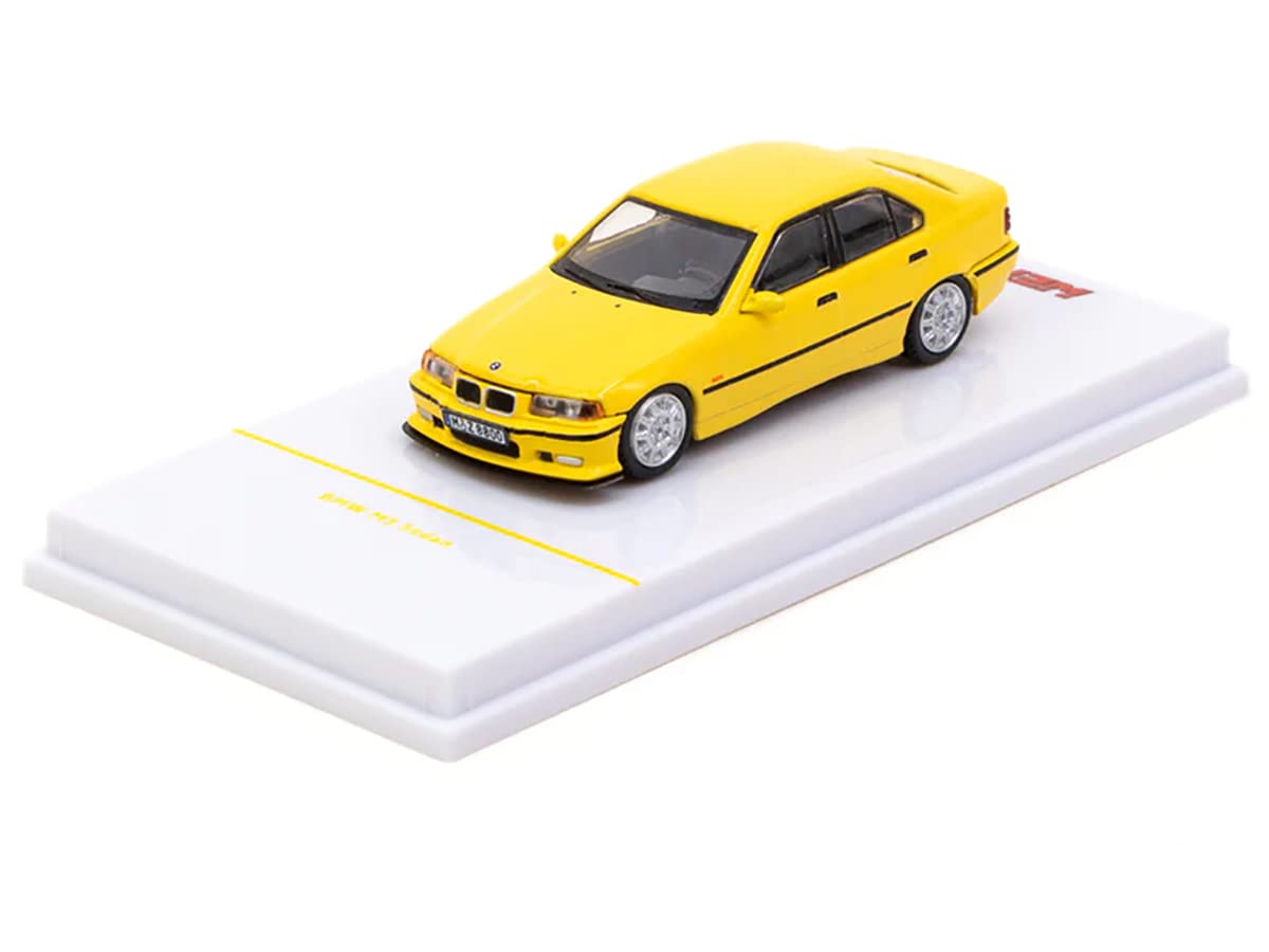 M3 Sedan Yellow 1/64 Diecast Model Car by WERK83 WK83-034C