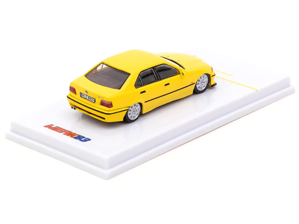 M3 Sedan Yellow 1/64 Diecast Model Car by WERK83 WK83-034C