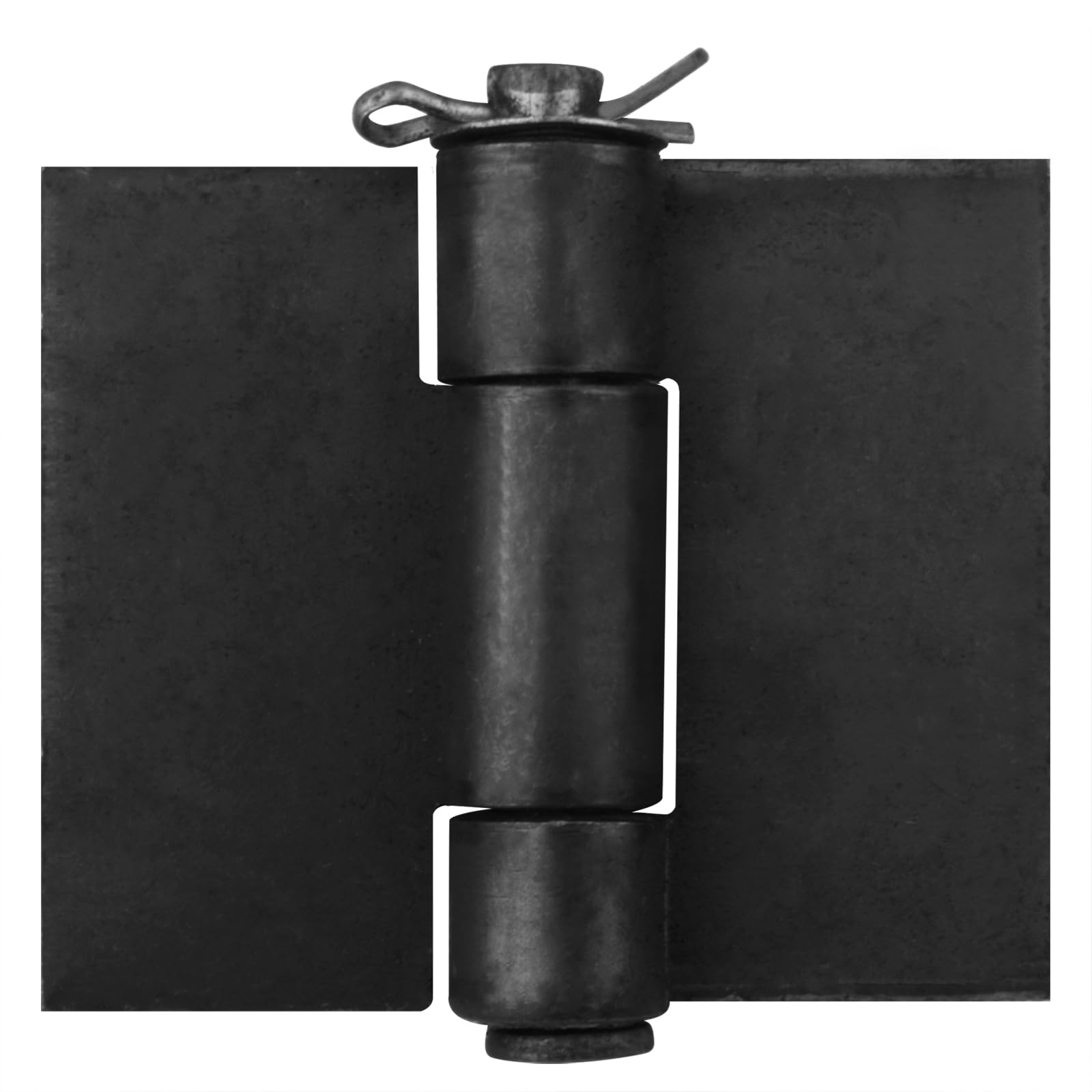 3 Pack 5-1/4" x 4-5/8" Weldable Door Hinges Heavy Duty Metal Gate Hinges Steel Butt Hinge with Removable Pin, 4.8 mm Thickness