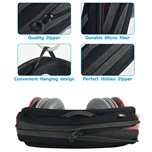 TXEsign Universal Replacement Headband Cushion Pad Cover Protector Compatible with ATH M50X, QC 35i/35ii, QC25, Solo 2/Solo 3, Studio 2/3 Headphones (Black)