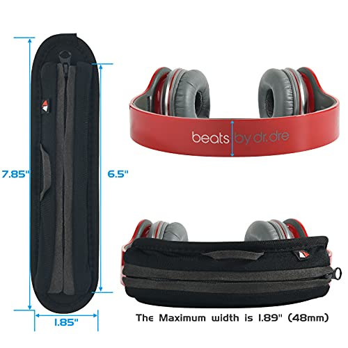 TXEsign Universal Replacement Headband Cushion Pad Cover Protector Compatible with ATH M50X, QC 35i/35ii, QC25, Solo 2/Solo 3, Studio 2/3 Headphones (Black)