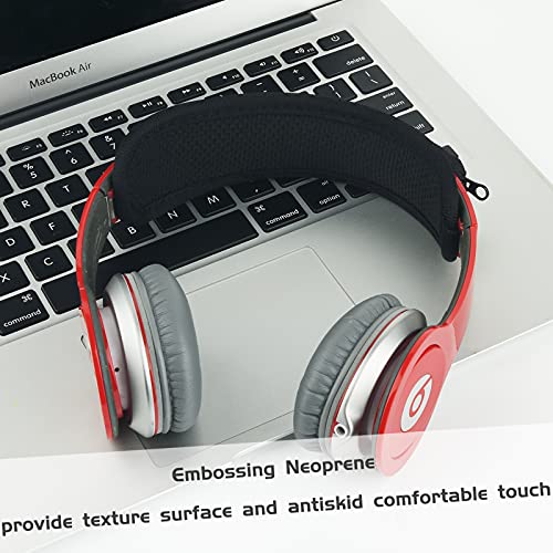 TXEsign Universal Replacement Headband Cushion Pad Cover Protector Compatible with ATH M50X, QC 35i/35ii, QC25, Solo 2/Solo 3, Studio 2/3 Headphones (Black)