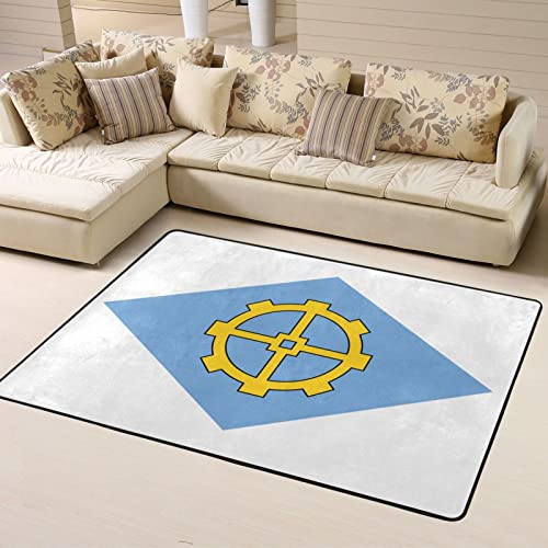 LIICHEES Flag of Dry Waters, Dream SMP Area Rug 63x48in Washable Rugs for Living Room Bedroom Large Rug Indoor Decorative Carpet Yoga Mat