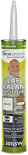 Dicor 501LSW-1 Epdm Self-Leveling Lap Sealant-10.3 Oz. Tube, White, 10.3 Fluid_Ounces (24)
