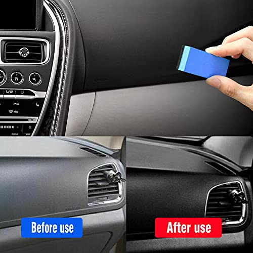 100ml Auto Leather&Plastic Refurbishment Paste, Washable Refresh Aging Plastic and Leather Surface, Car Restorer Cream with Sponge Quick Restore