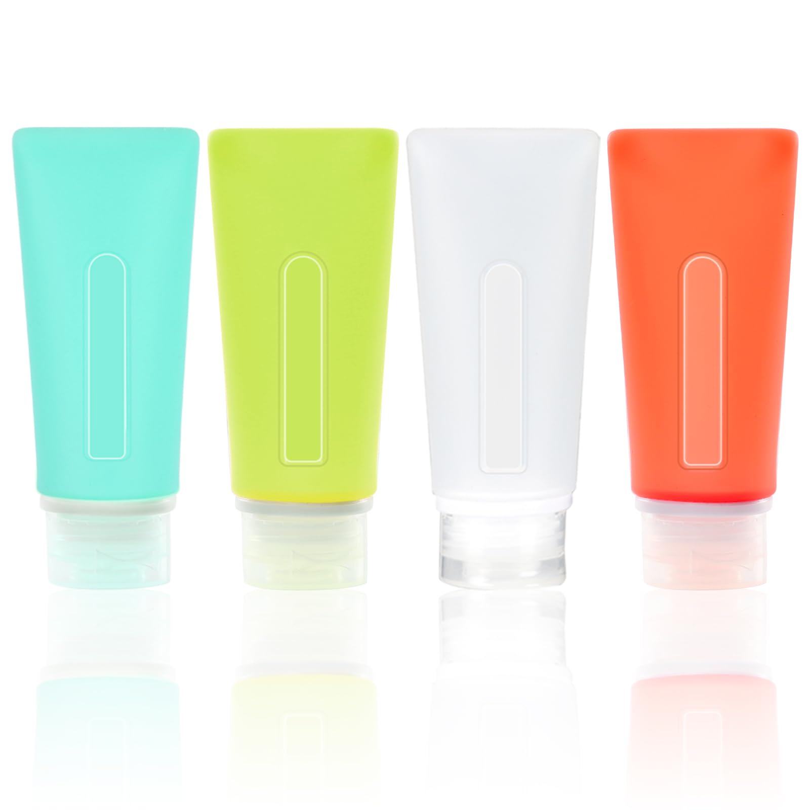 Cehomi Travel Essentials | Travel Size Toiletries Bottles - 4 Pack 3oz BPA Free Travel Shampoo and Conditioner Containers, Leak Proof Refillable Travel Accessories