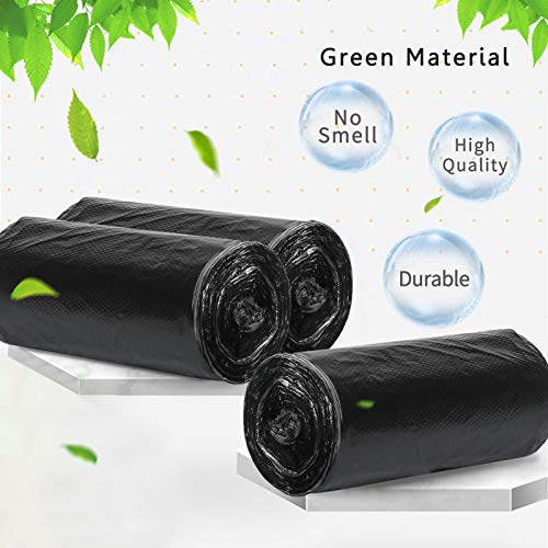 Toplive Small Trash Bags, 100 Count 4 Gallon Garbage Bags [Extra Thick][Leak Proof] Trash Bags Wastebasket Bin Liners for Home Bathroom Bedroom Office Trash Can Black (2 Rolls)