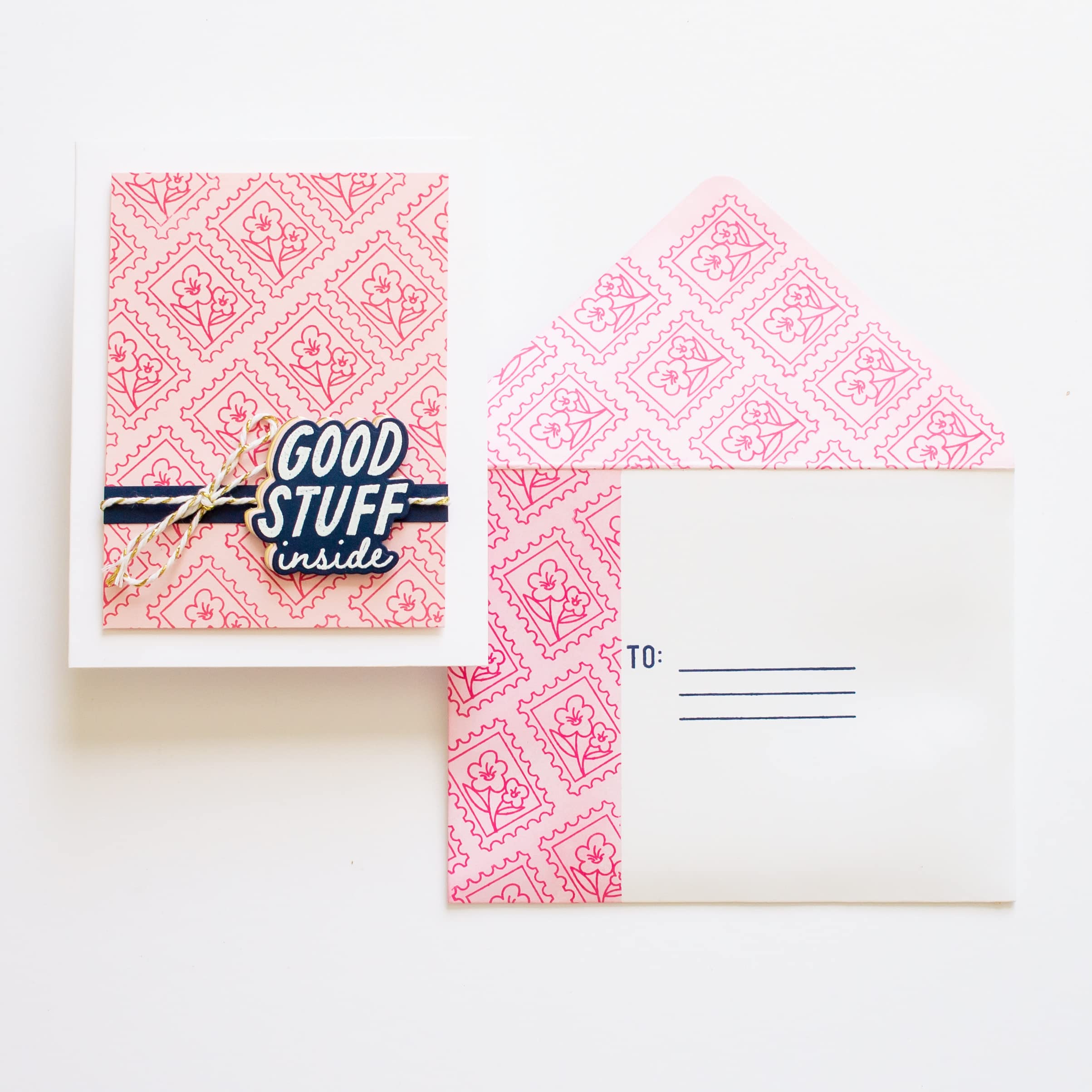 Ellen Hutson, Essentials by Ellen, First Class Stamp & Die Set Combo, Papercrafts, Stamping, Card Making, Scrapbooking, DIY, Mail, Faux Postage