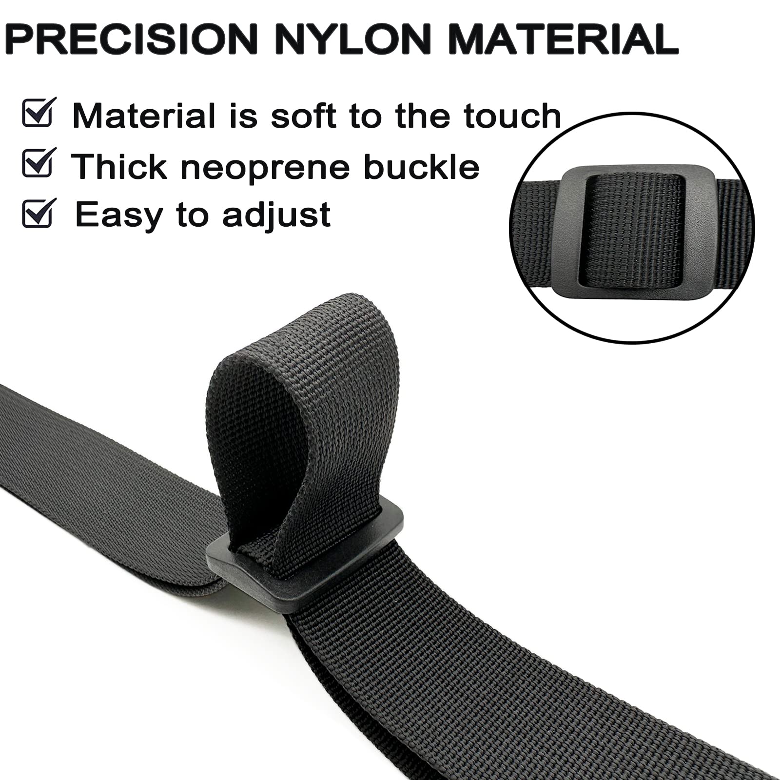 VVAAGG Two-Point QD Rifle Sling with 2-Pcs QD Sling Swivels, Durable Non-Slip 2.5" Extra Wide Design Padded Sling Quick Adjustable Length Rifle Strap