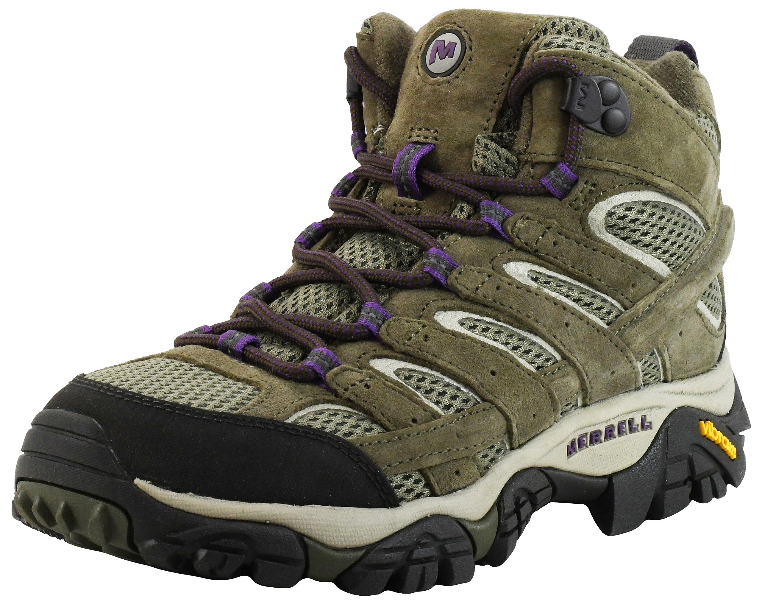 Merrell Women's Moab 2 Vent Mid Hiking Boots, Olive,10.5 M
