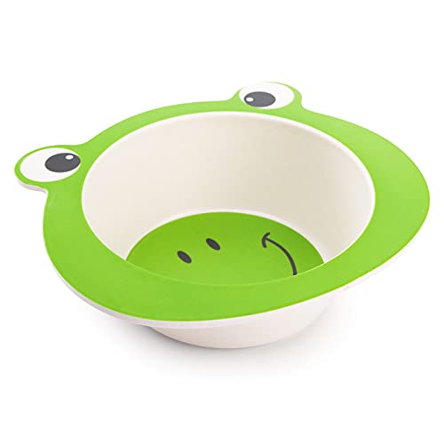 ZEAYEA 6 Pack Bamboo Kids Bowls, 12 Oz Durable Animal Shape Bowls for Kids Children, BPA Free Reusable Snack Bowl, Dinner Tableware for Serving Soup, Cereal, Pasta, Ice Cream