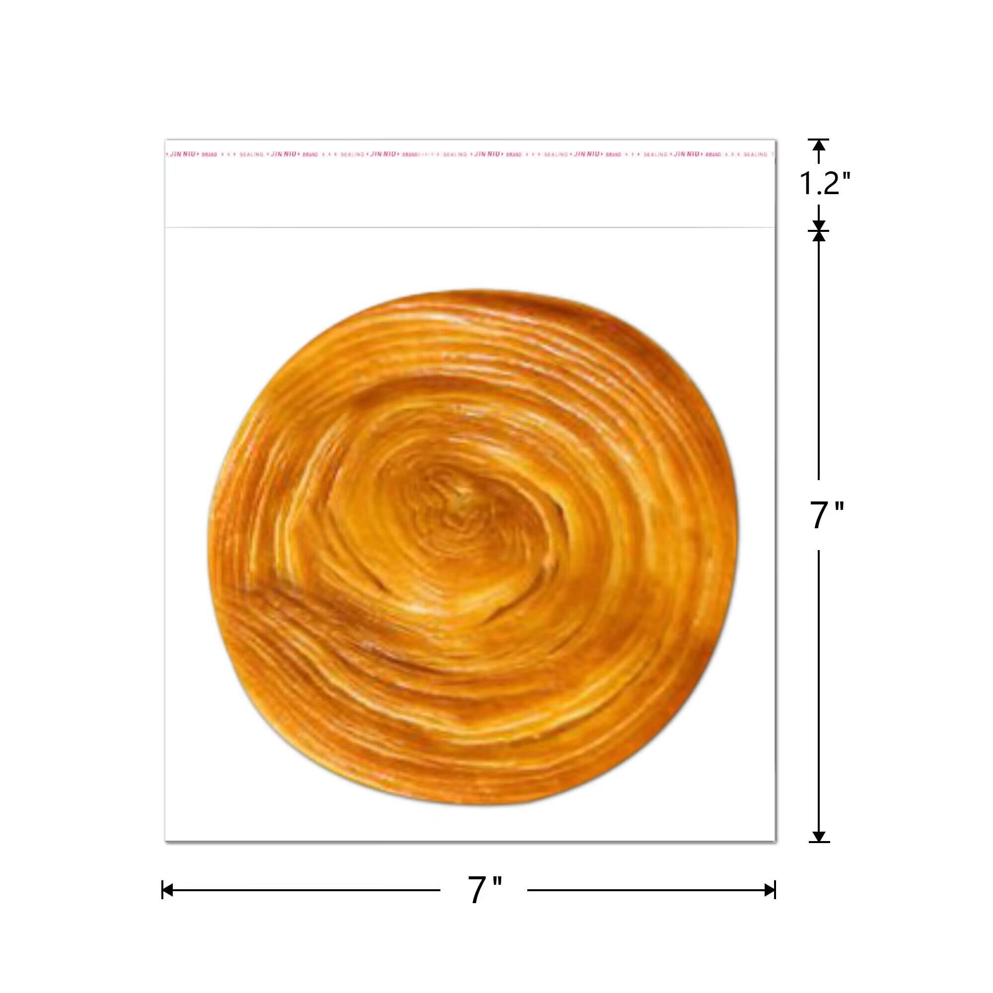 Square Clear Resealable Cello Cellophane Bags 7x7'' 200Pcs Self-Sealing OPP Bags Adhesive Seal Fresh Plastic Cello Bags for Bakery Candle Soap Cookie 10 Sizes to Choose from