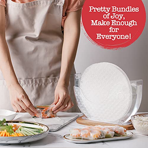 Rice Paper Water Bowl - Spring Roll Water Bowl, Rice Paper Holder for Rice Paper Wrappers for Spring Rolls, Summer Rolls. Spring Roll Maker, Banh trang holder (2 Pack)- Rice Paper Not Included