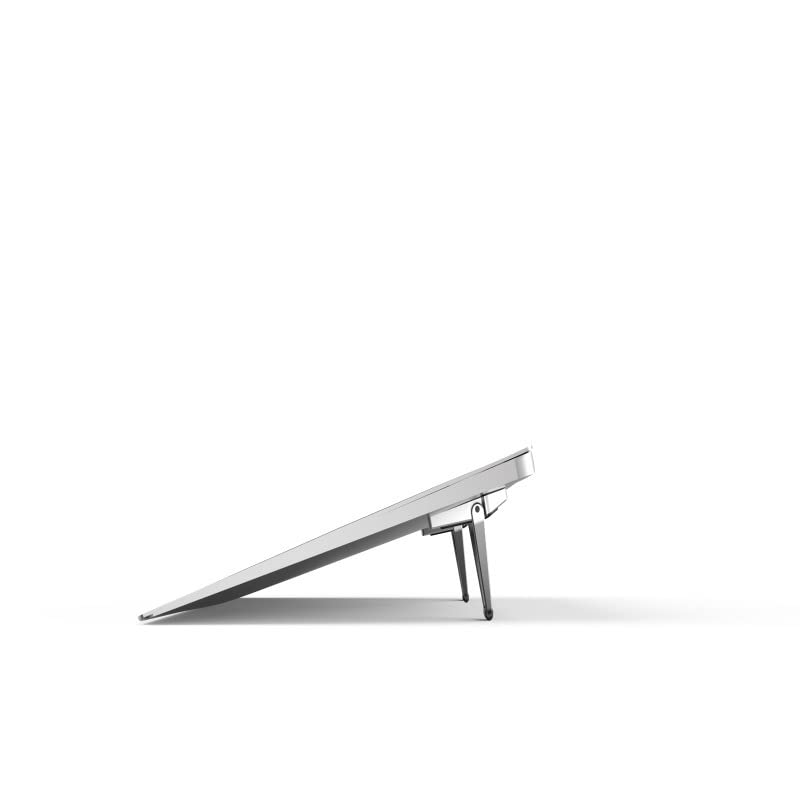 JIECHUN Laptop Stand for Desk, Portable Anti-Slip Keyboard Riser, Zinc Alloy Keyboard Stand, Computer Stand Compatible with MacBook Air/Pro, 10-15.6 Inches Laptops and Keyboards (Sliver)