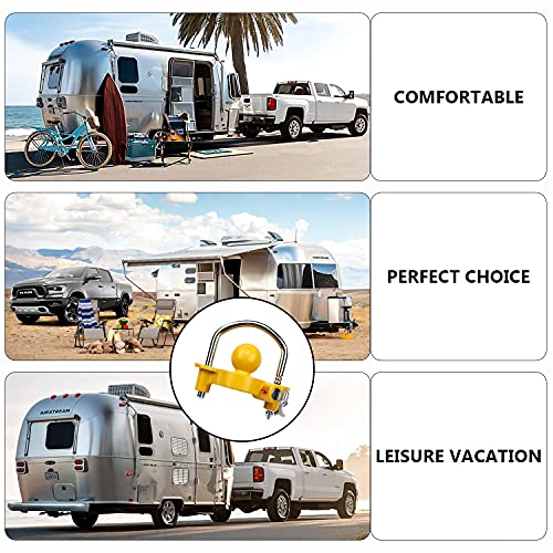 Cenipar Trailer Hitch Lock Set 5/8 Inch, 1/2 Inch Hitch Dog Bone Pin Lock Trailer Coupler Lock and Universal Coupler Lock Fits Class III IV Hitches Towing Locks
