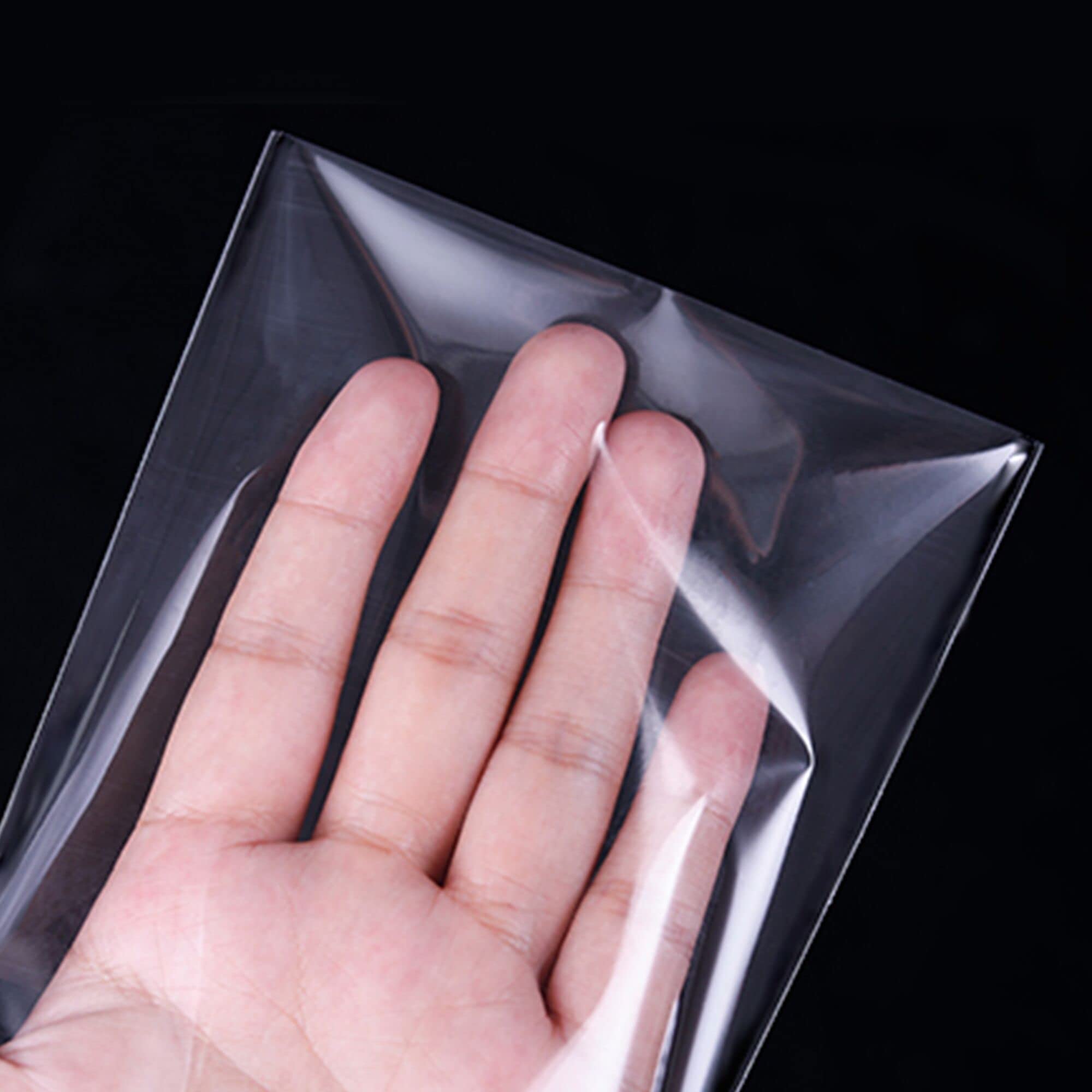 Square Clear Resealable Cello Cellophane Bags 7x7'' 200Pcs Self-Sealing OPP Bags Adhesive Seal Fresh Plastic Cello Bags for Bakery Candle Soap Cookie 10 Sizes to Choose from
