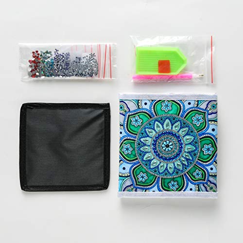 JGA JOGGING ARM Storage Cubes Baskets DIY Diamond Painting Kits Folding Container Storage with Mandala Flowers Art Craft Diamond Embroidery Paintings Great for Home Drawer Organizers and Storage