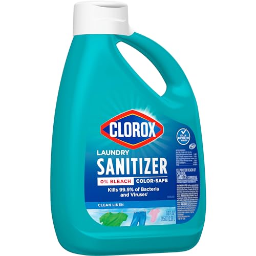 Clorox Laundry Sanitizer, Kills 99.9% of Odor-Causing Bacteria on Laundry, 80 Fl Oz, Pack of 2