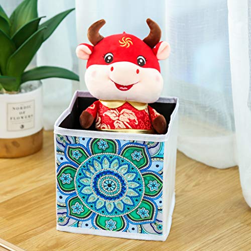 JGA JOGGING ARM Storage Cubes Baskets DIY Diamond Painting Kits Folding Container Storage with Mandala Flowers Art Craft Diamond Embroidery Paintings Great for Home Drawer Organizers and Storage