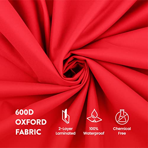 Zober Rolling Large Christmas Tree Storage Bag - Fits Upto 9 ft. Artificial Disassembled Trees, Durable Handles & Wheels for Easy Carrying and Transport - 600D Durable Fabric