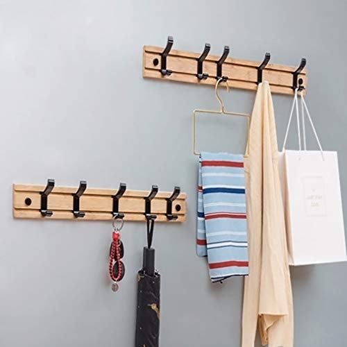 CUBE TECH Wall Mounted Coat Rack for Hanging Coats, Key, Umbrella and Hats