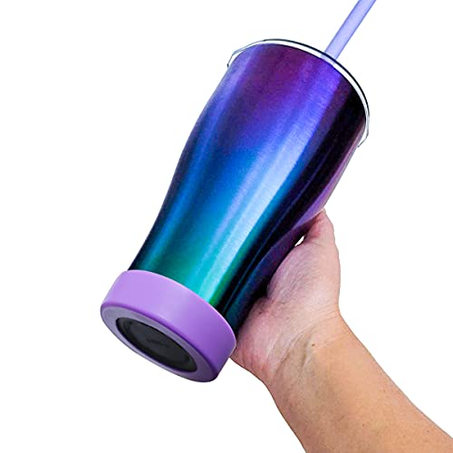 20 PCS 65mm Protective Cup Mat Silicone Sleeve Heat-Resistant Water Bottle Holder Insulation Mat Non-Slip Cup Mug Coaster (10 Colors,2 of Each)