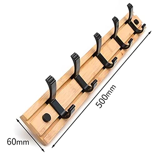 CUBE TECH Wall Mounted Coat Rack for Hanging Coats, Key, Umbrella and Hats