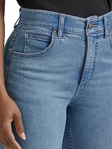 Lee Women's Ultra Lux Comfort with Flex Motion Skinny Leg Jean with Ever Fit, Sugar Cloud, 8 Short
