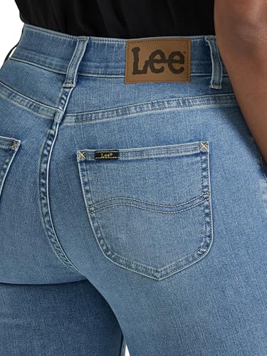 Lee Women's Ultra Lux Comfort with Flex Motion Skinny Leg Jean with Ever Fit, Sugar Cloud, 8 Short