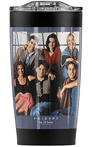 Logovision Friends Early Years Cast Stainless Steel Tumbler 20 oz Coffee Travel Mug/Cup, Vacuum Insulated & Double Wall with Leakproof Sliding Lid | Great for Hot Drinks and Cold Beverages