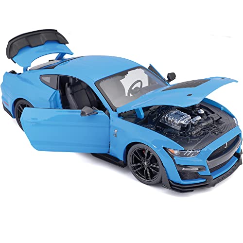 2020 Ford Mustang Shelby GT500 Light Blue Special Edition 1/18 Diecast Model Car by Maisto 31452