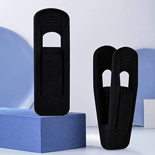 TOFIIGREM Black Velvet Hanger Clips (60-Pack), Non-Slip Strong Velvet Hangers Clips for Velvet Hangers, Pants Skirt Hanger Velvet Clips Fit for Thin Velvet Clothes Suit Hangers