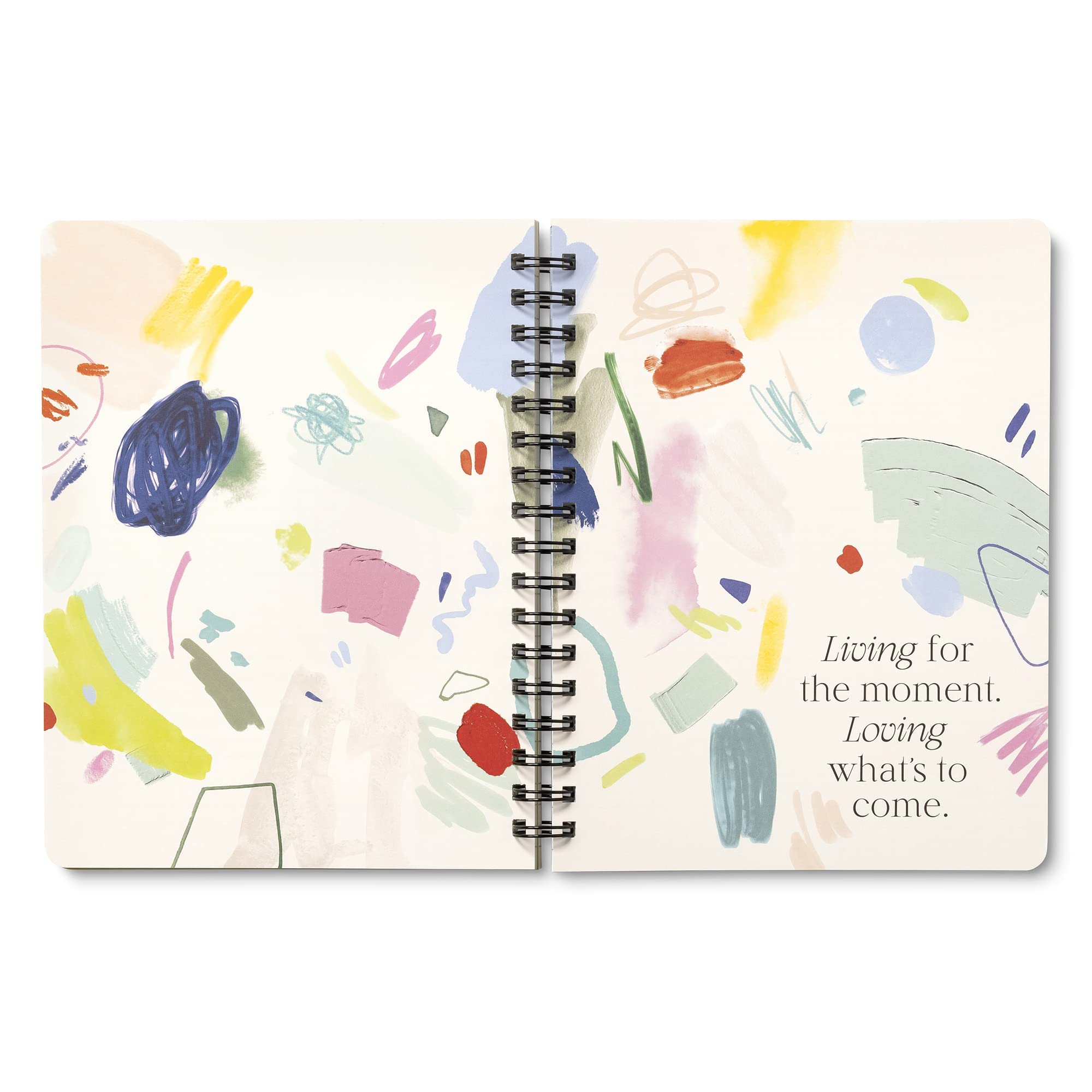 Compendium Spiral Notebook - Something Good Is Going to Happen Today. — A Designer Spiral Notebook with 192 Lined Pages, College Ruled, 7.5”W x 9.25”H
