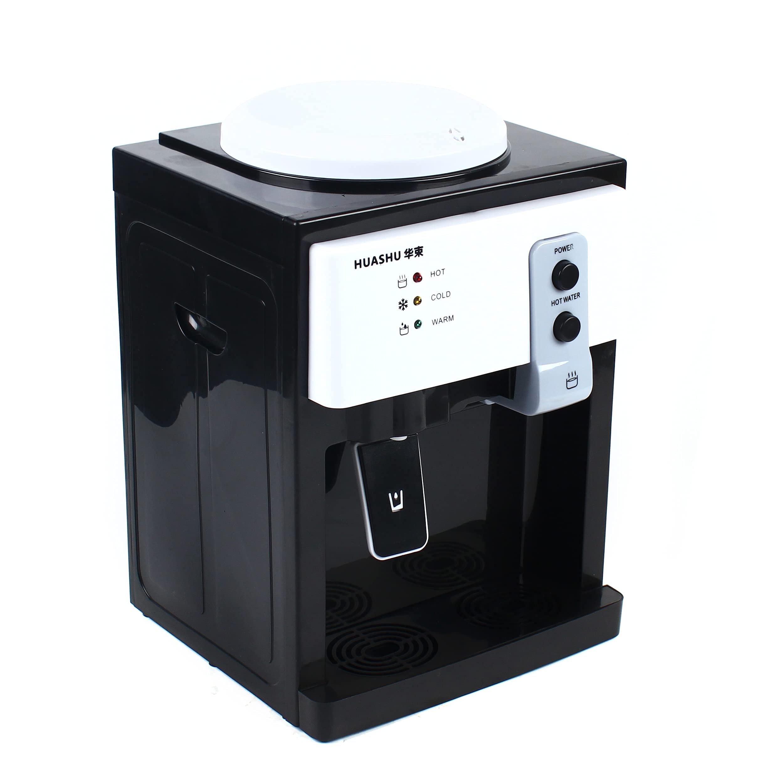 Detachable Hot and Cold Water Dispenser for Countertop - Freestanding 5 Gallon Water Cooler,3 Temperature Settings with Indicator Lights Application Home, Office, School (110V)